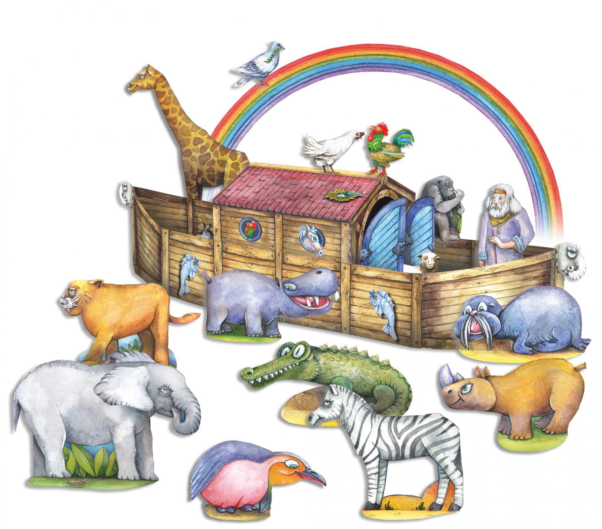 Arche Noah - Bastelbogen