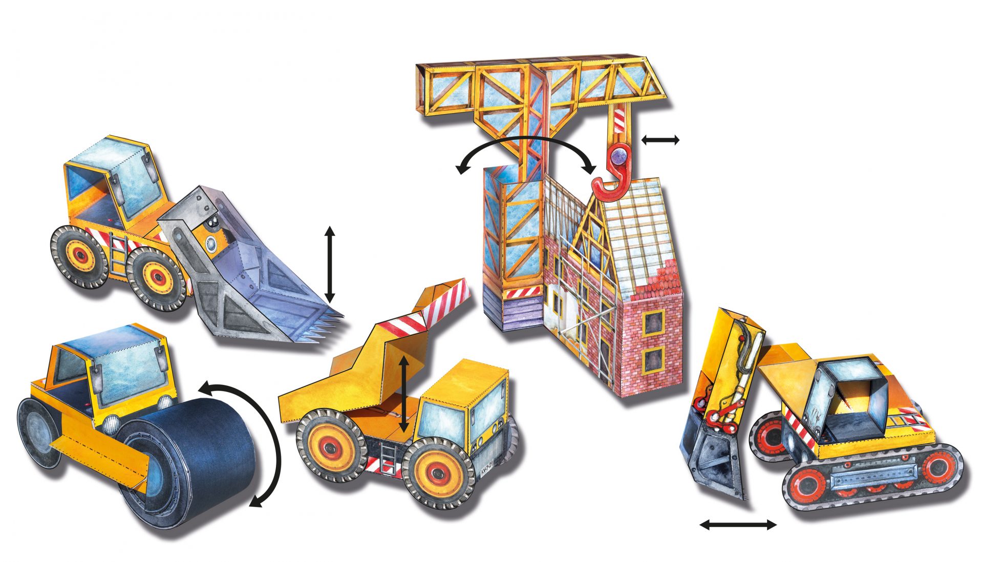 Baustelle Bastelbogen - Bastelbogen